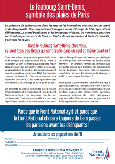 Rassemblement National - Le Faubourg Saint-Denis, symbole des plaies de ...